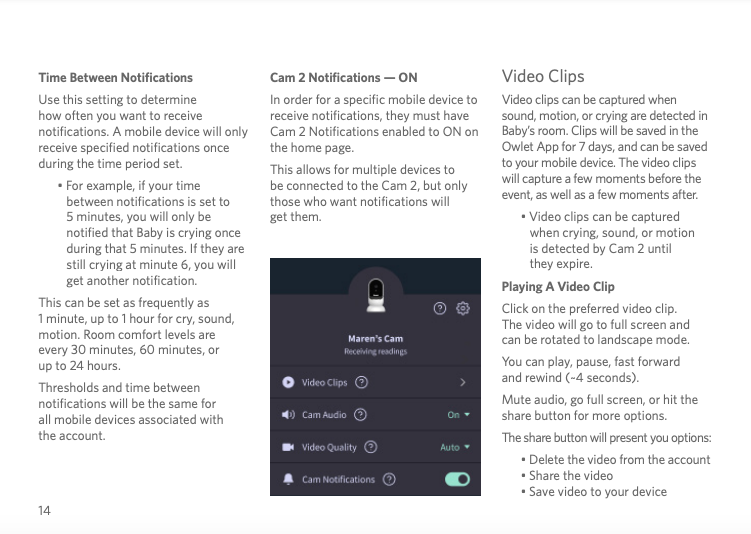 Cam 2 User Guide – Help Center
